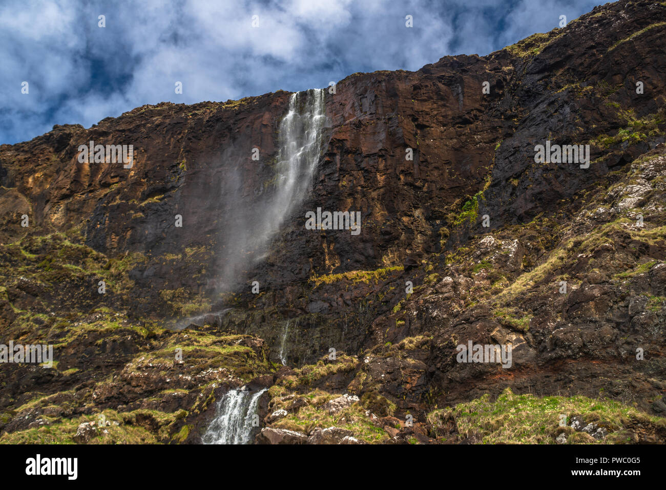 Closely at the Waterfall, Talisker Bay, Sile of Skye, Inner Hebrides ...