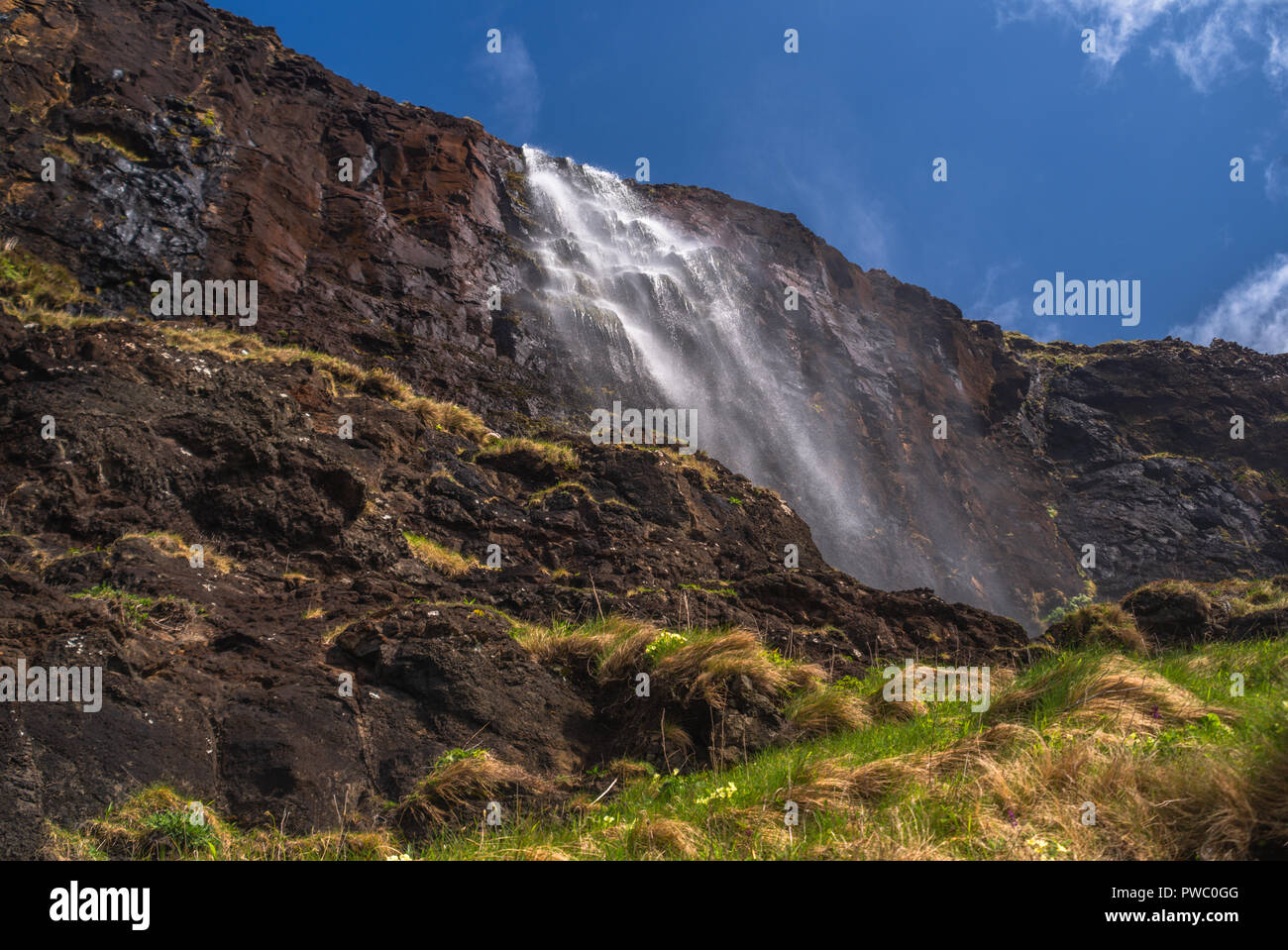 Closely at the Waterfall, Talisker Bay, Sile of Skye, Inner Hebrides ...
