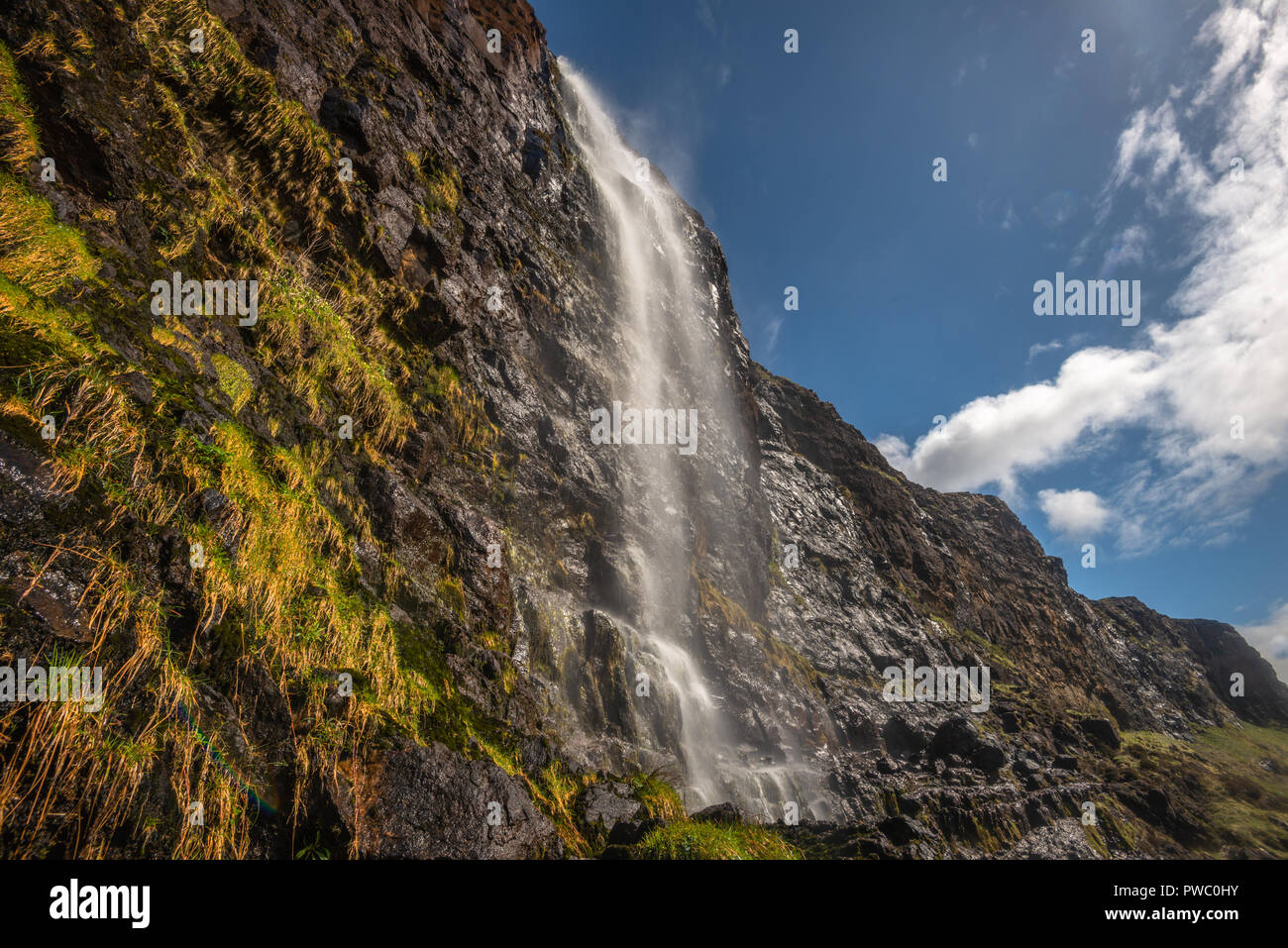 Closely at the Waterfall, Talisker Bay, Sile of Skye, Inner Hebrides ...