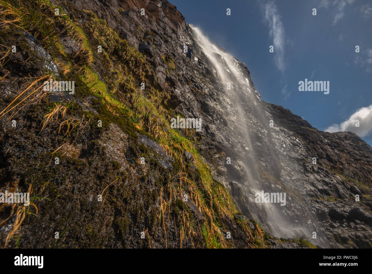 Closely at the Waterfall, Talisker Bay, Sile of Skye, Inner Hebrides ...