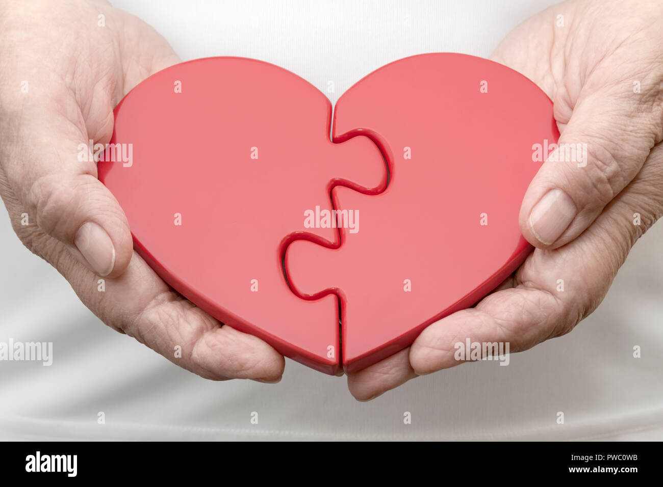 Two Halves of One Heart Stock Photo - Alamy