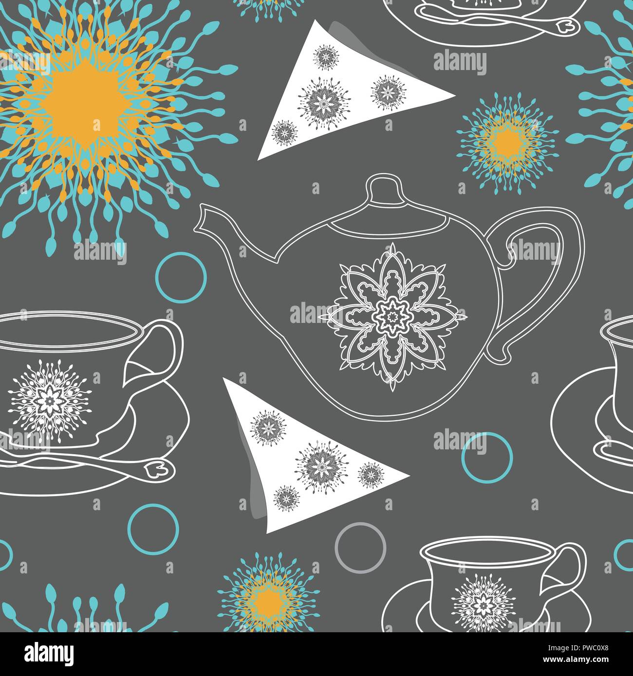 Vintage garden pots Stock Vector Images - Alamy