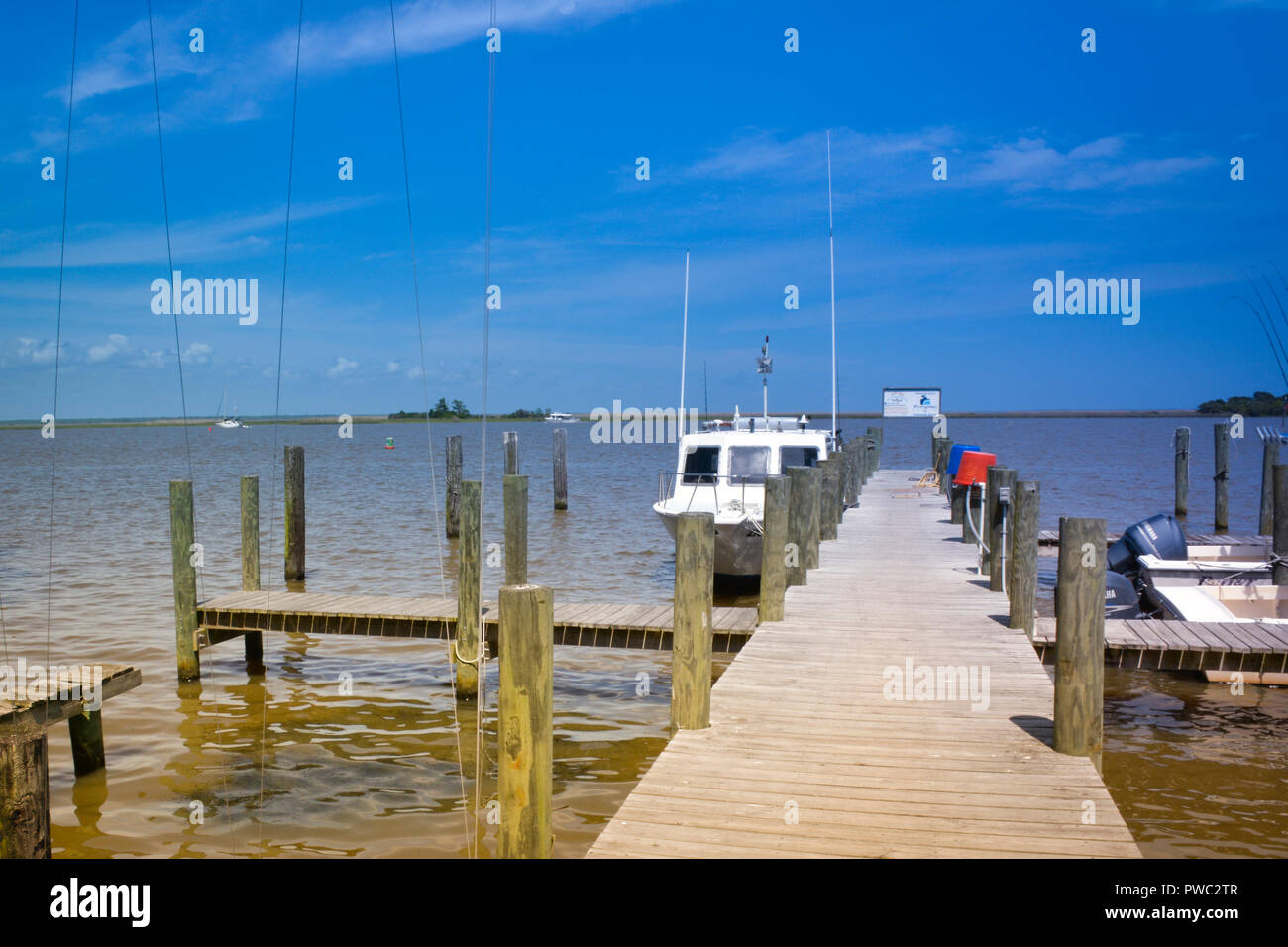 Fishing and tourist boats anchor and moor around the marina and docks ...