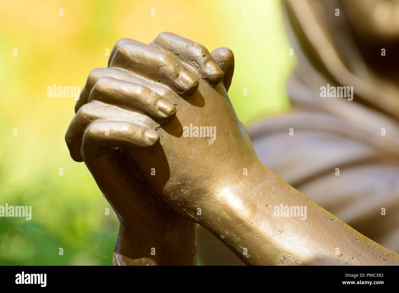 Hands joined for prayer hi-res stock photography and images - Alamy