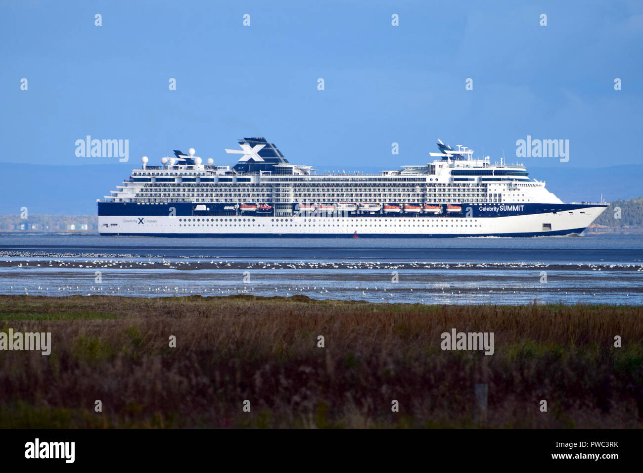 Cruise ship arrives in Quebec City Stock Photo - Alamy