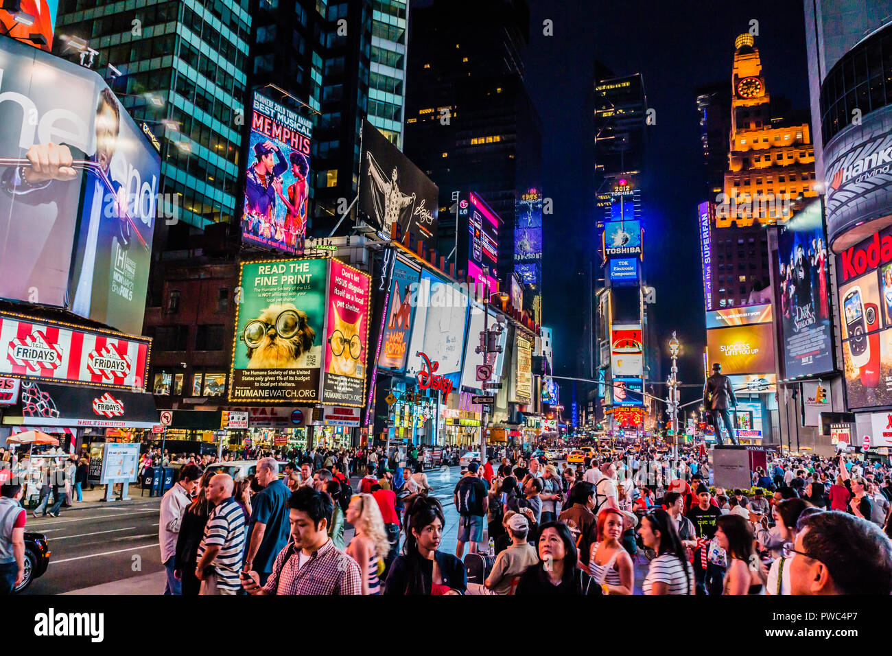 Times Square Theater District Manhattan New York, New York, USA Stock ...