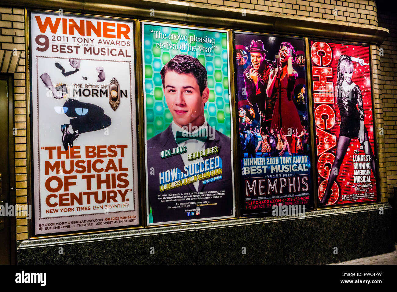 Theather Posters Shubert Theather Times Square Theater District ...