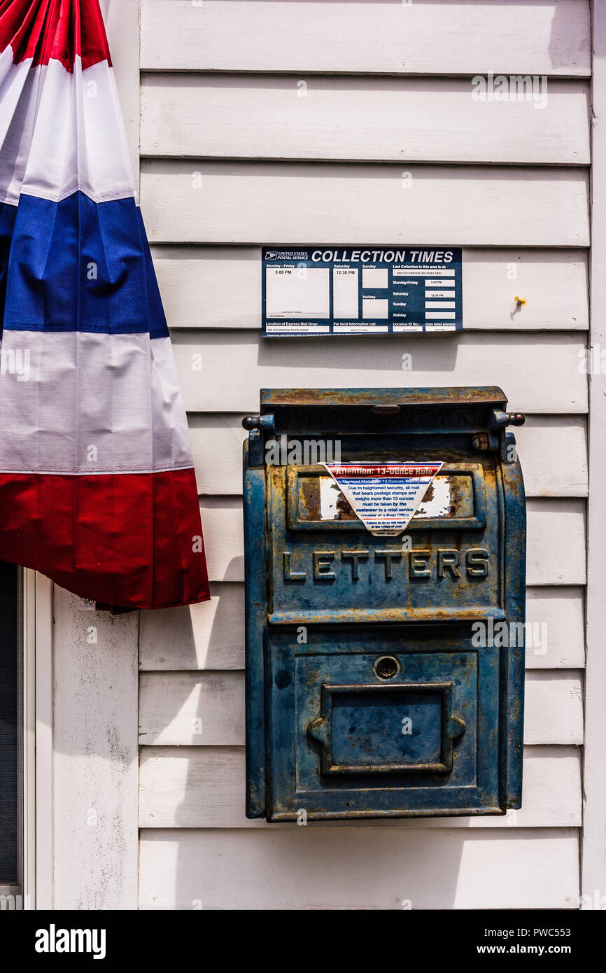 Letter Box US Post Office Colebrook, Connecticut, USA Stock Photo - Alamy