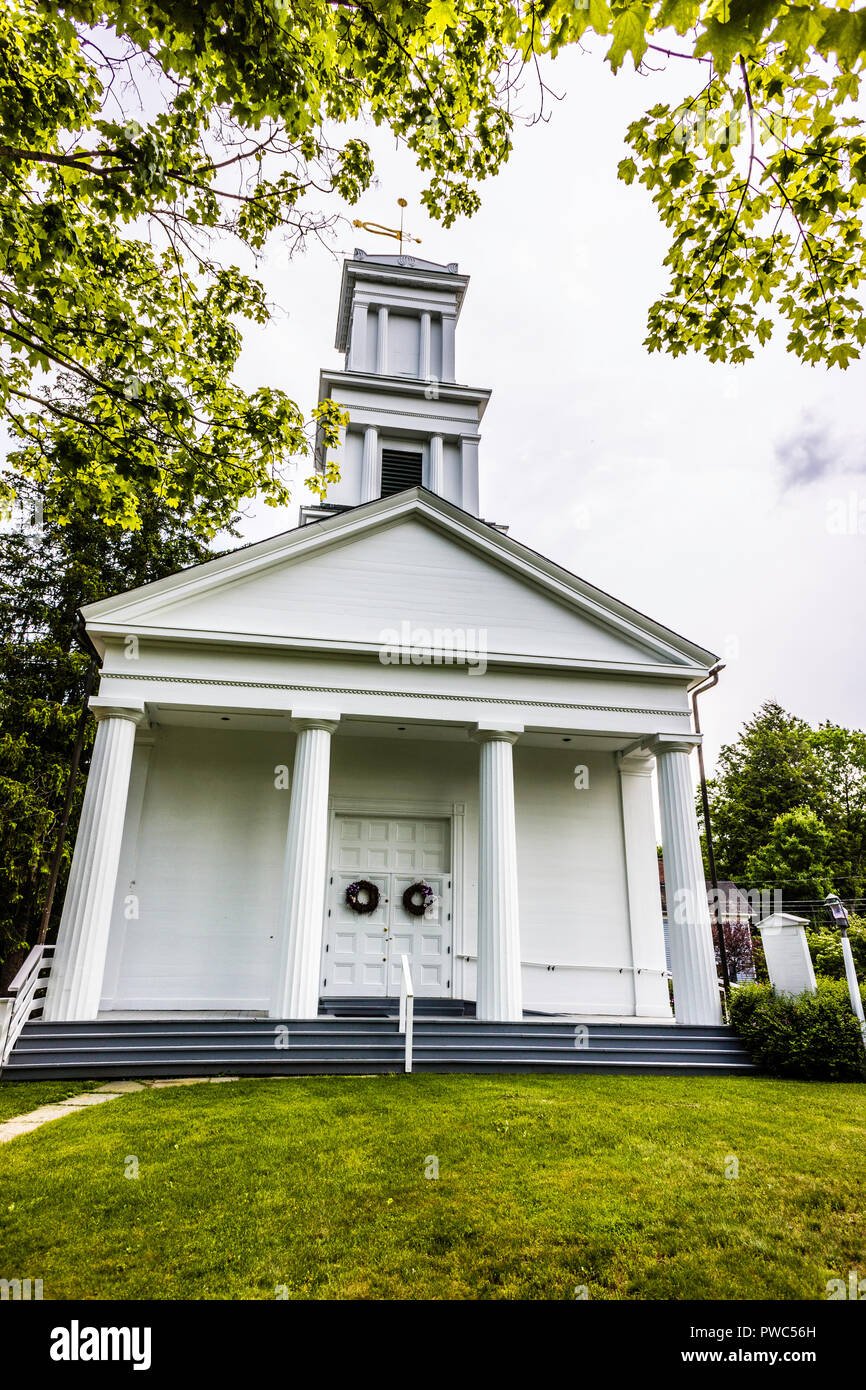 Congregational Church Colebrook, Connecticut, USA Stock Photo - Alamy