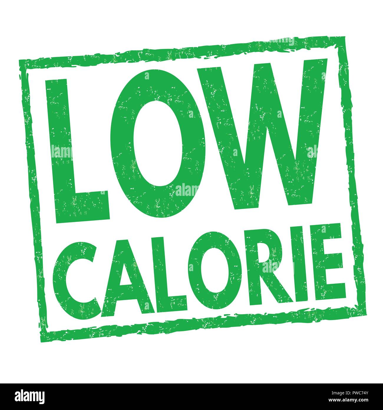 Low calorie sign or stamp on white background, vector illustration ...