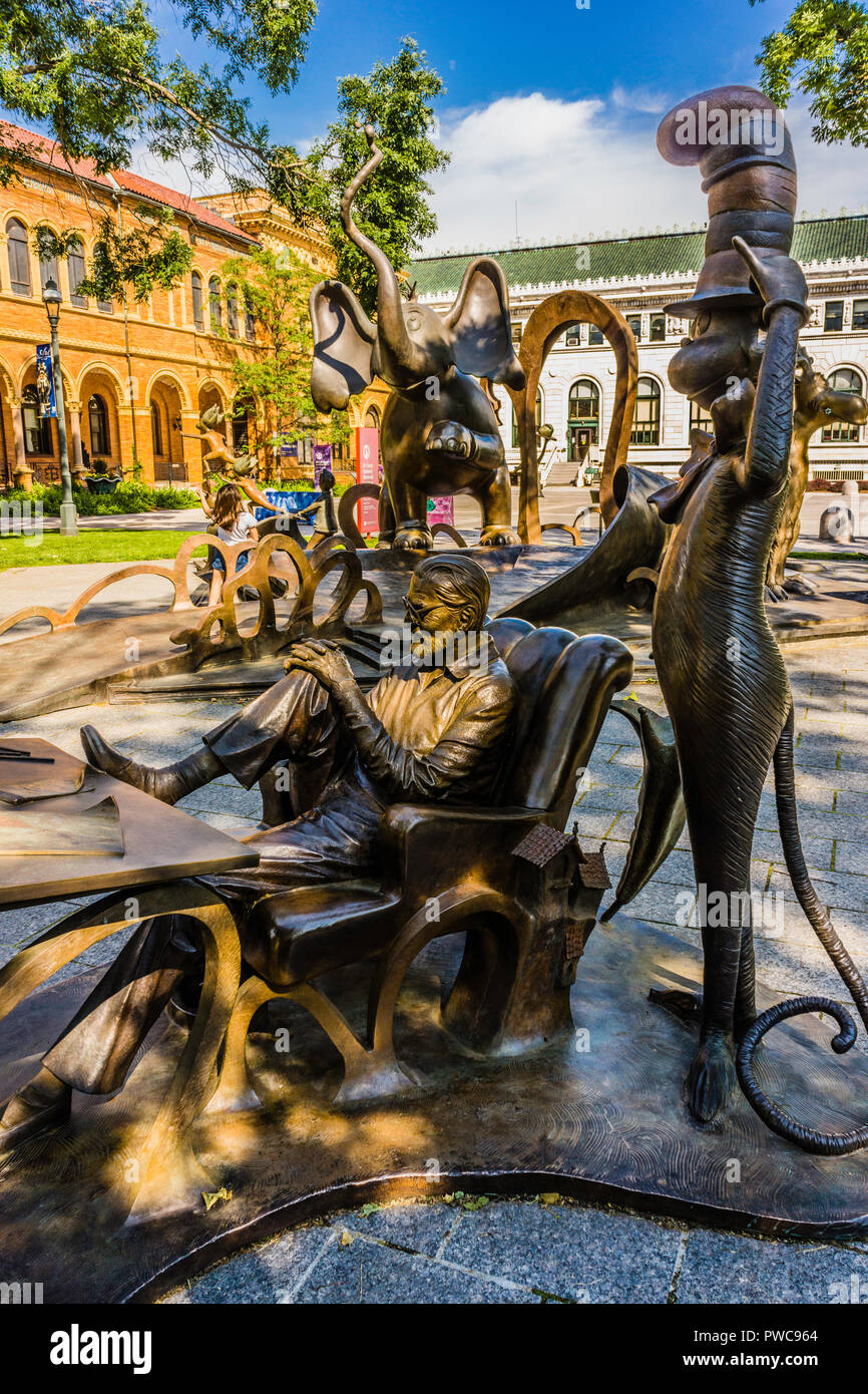 Dr. Seuss National Memorial Sculpture Garden Springfield, Massachusetts ...
