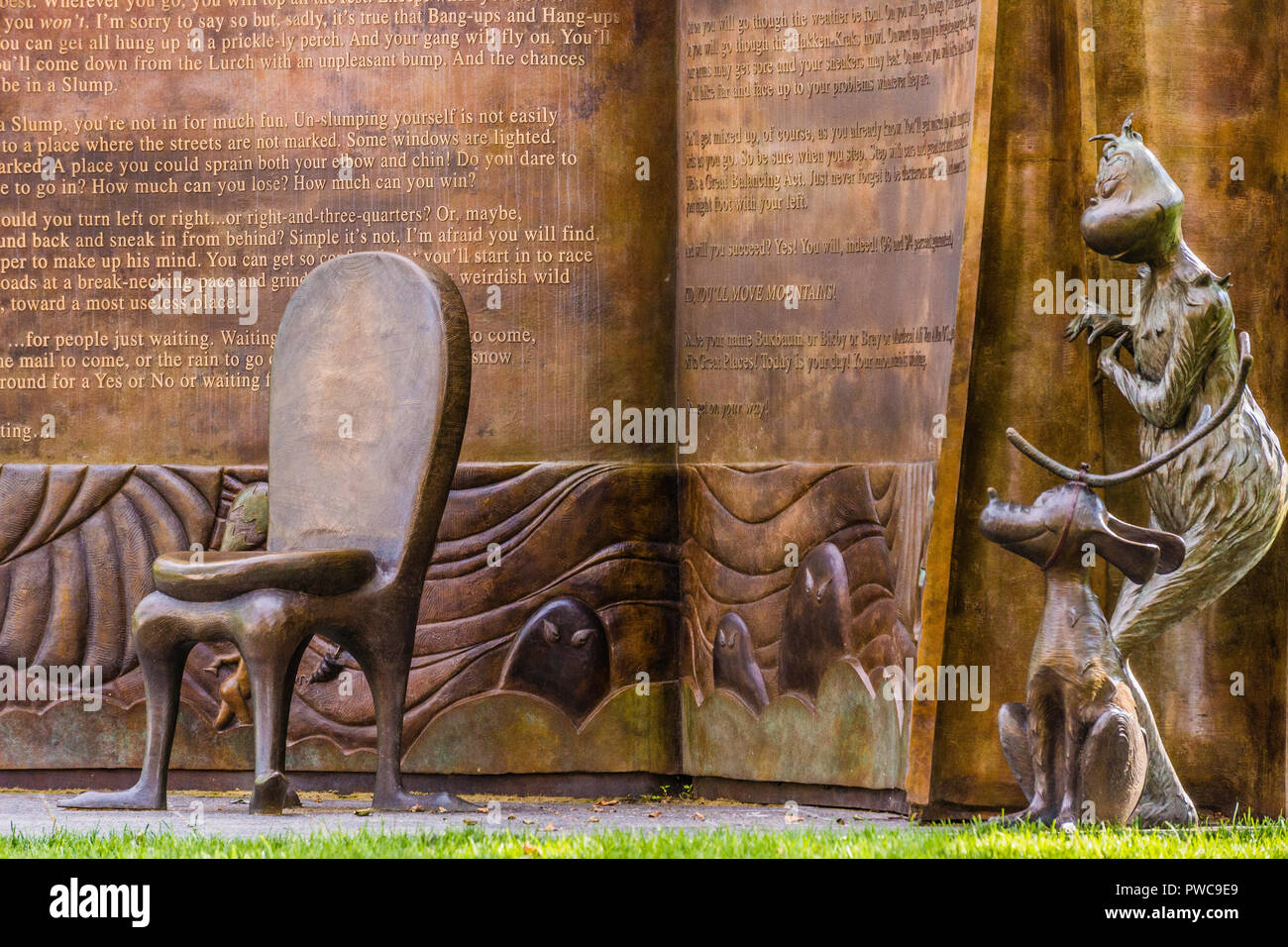 Dr. Seuss National Memorial Sculpture Garden Springfield, Massachusetts ...