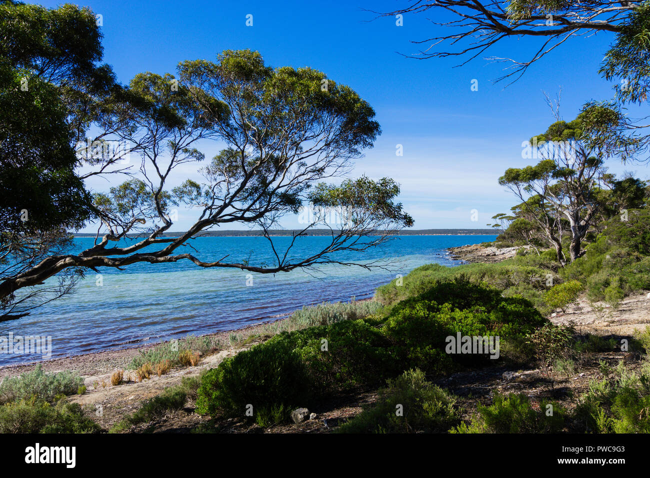 Sheltered waters of Surfleet Cove, Port Lincoln National Park, Eyre ...