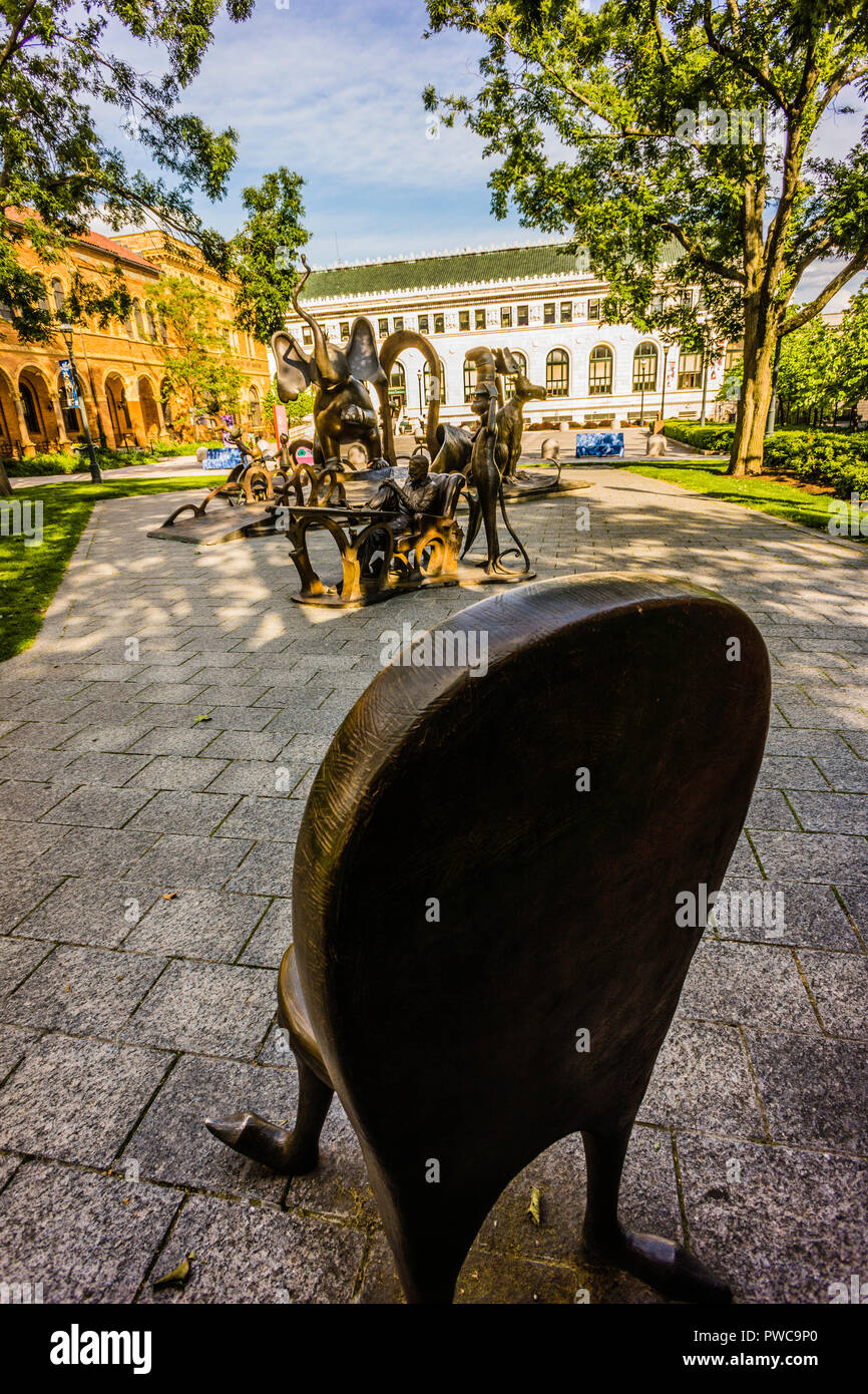 Dr. Seuss National Memorial Sculpture Garden Springfield, Massachusetts ...