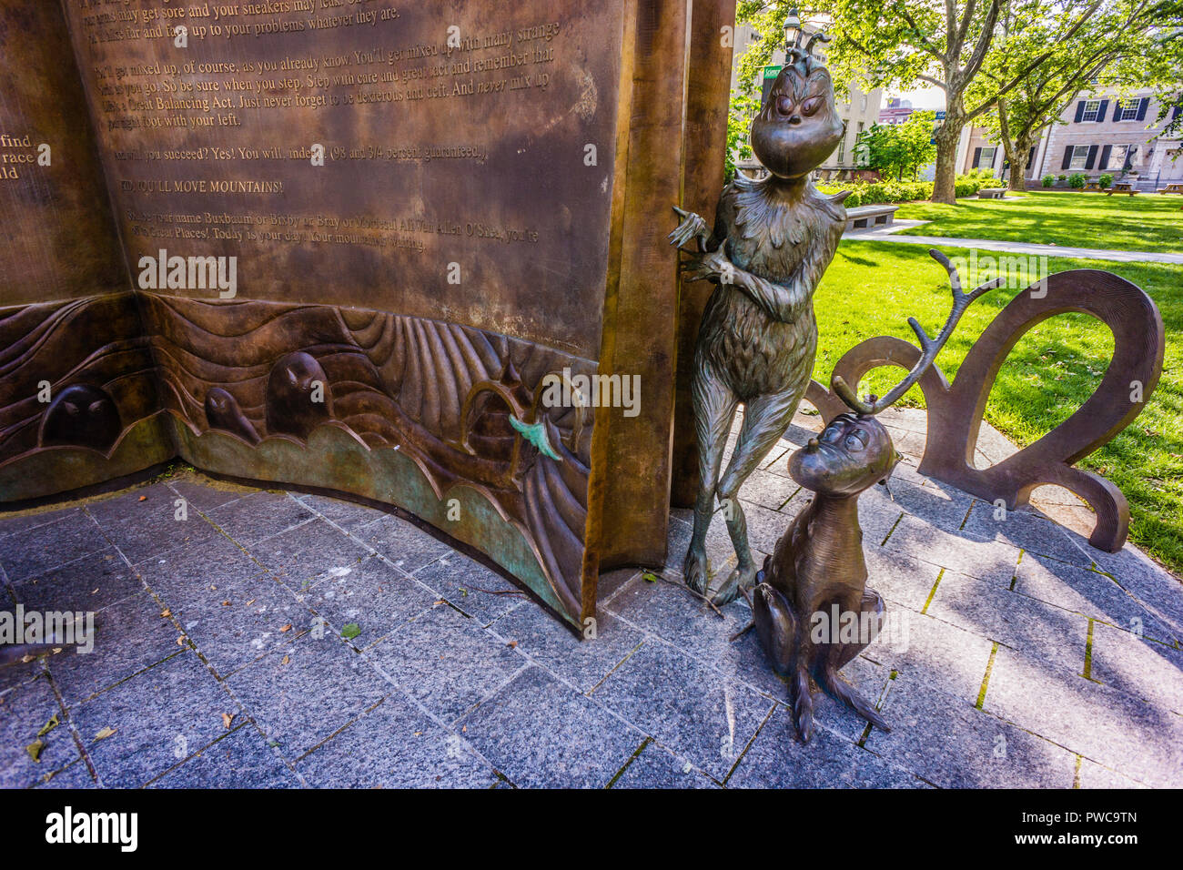 Dr. Seuss National Memorial Sculpture Garden Springfield, Massachusetts ...