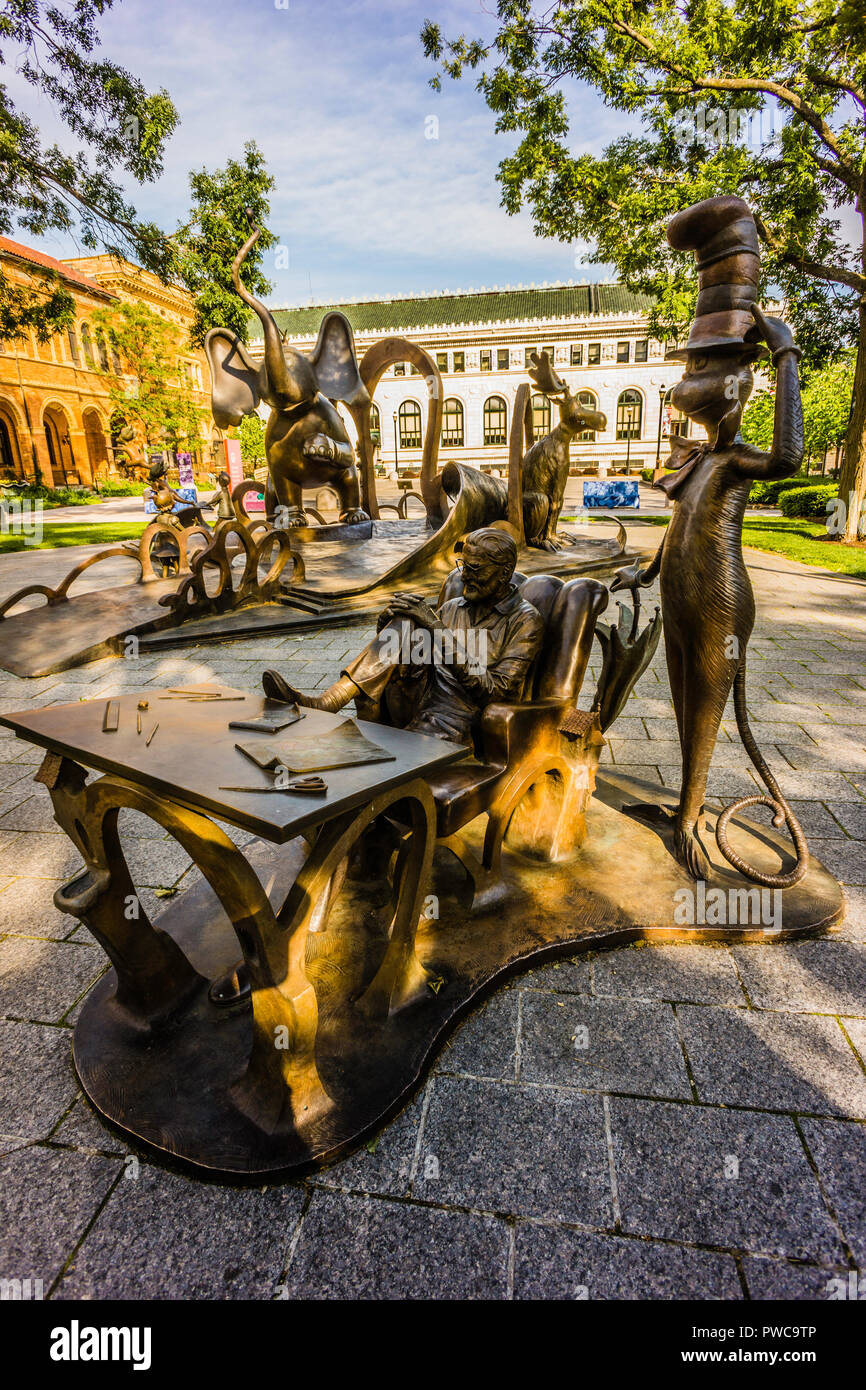 Dr. Seuss National Memorial Sculpture Garden Springfield, Massachusetts ...