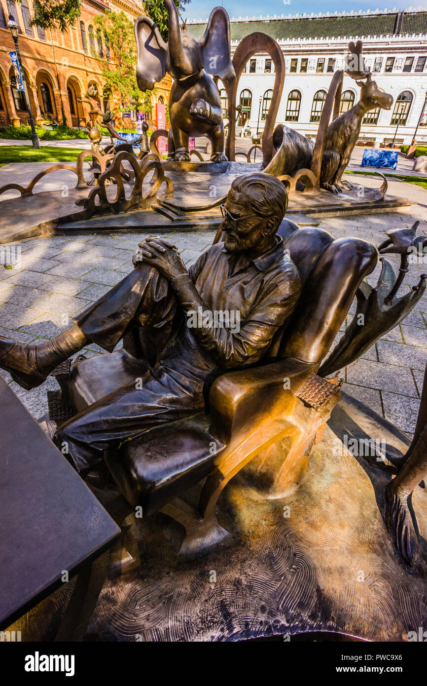 Dr. Seuss National Memorial Sculpture Garden Springfield, Massachusetts ...