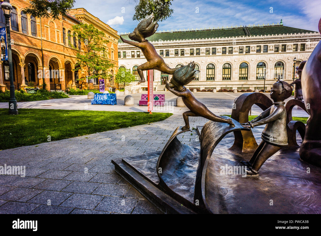 Dr. Seuss National Memorial Sculpture Garden Springfield, Massachusetts ...