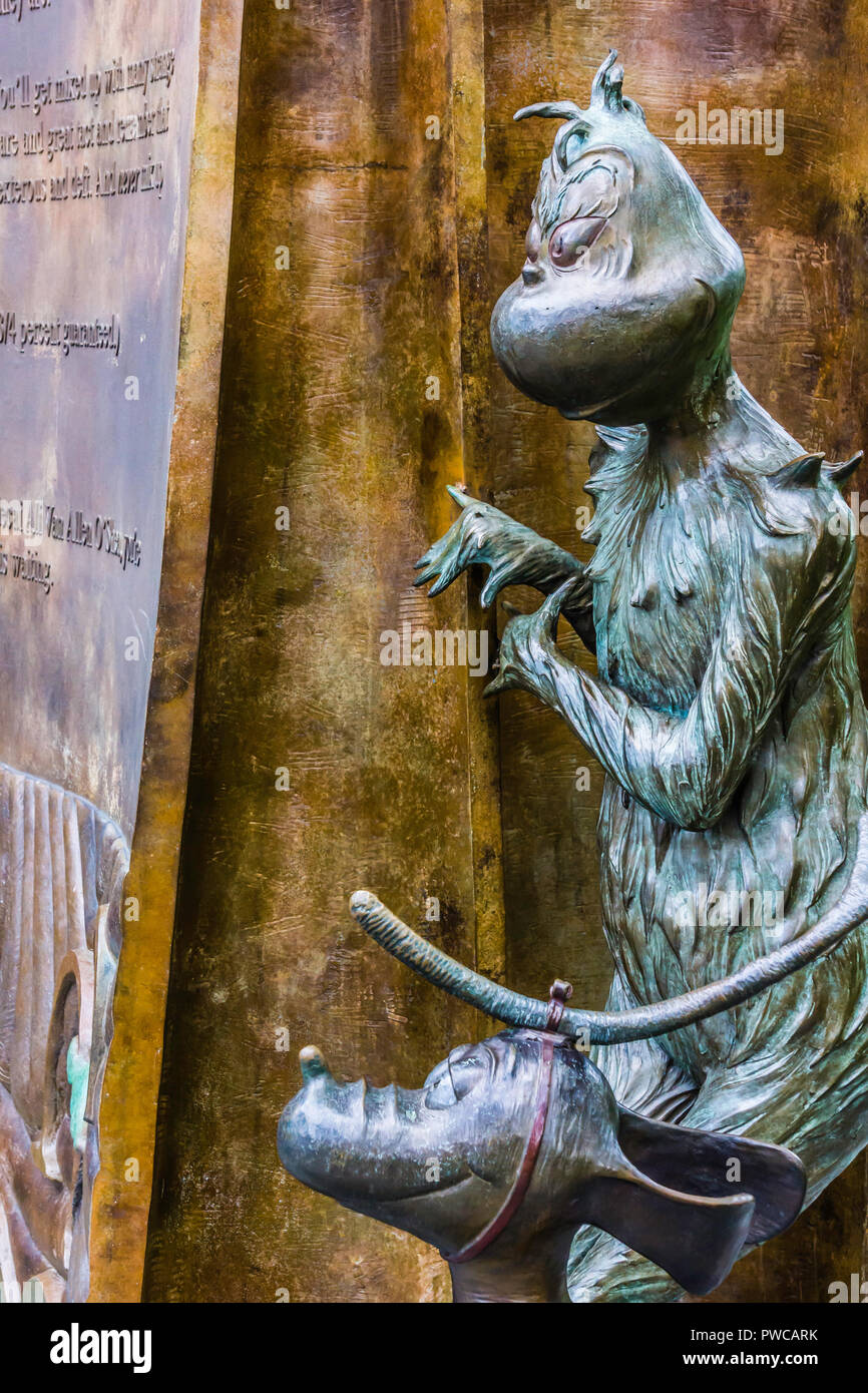 Dr. Seuss National Memorial Sculpture Garden Springfield, Massachusetts ...