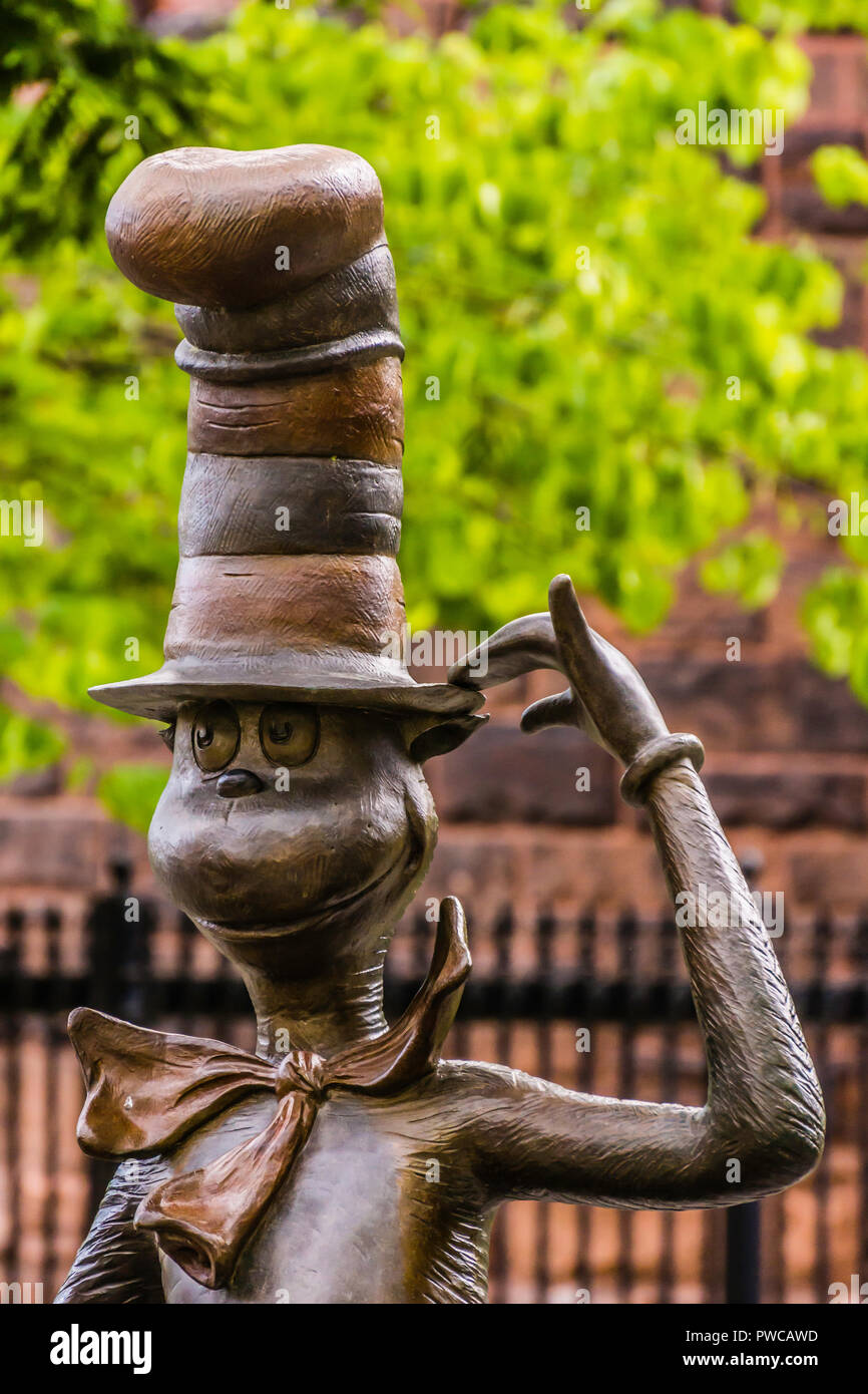 Dr. Seuss National Memorial Sculpture Garden Springfield, Massachusetts ...