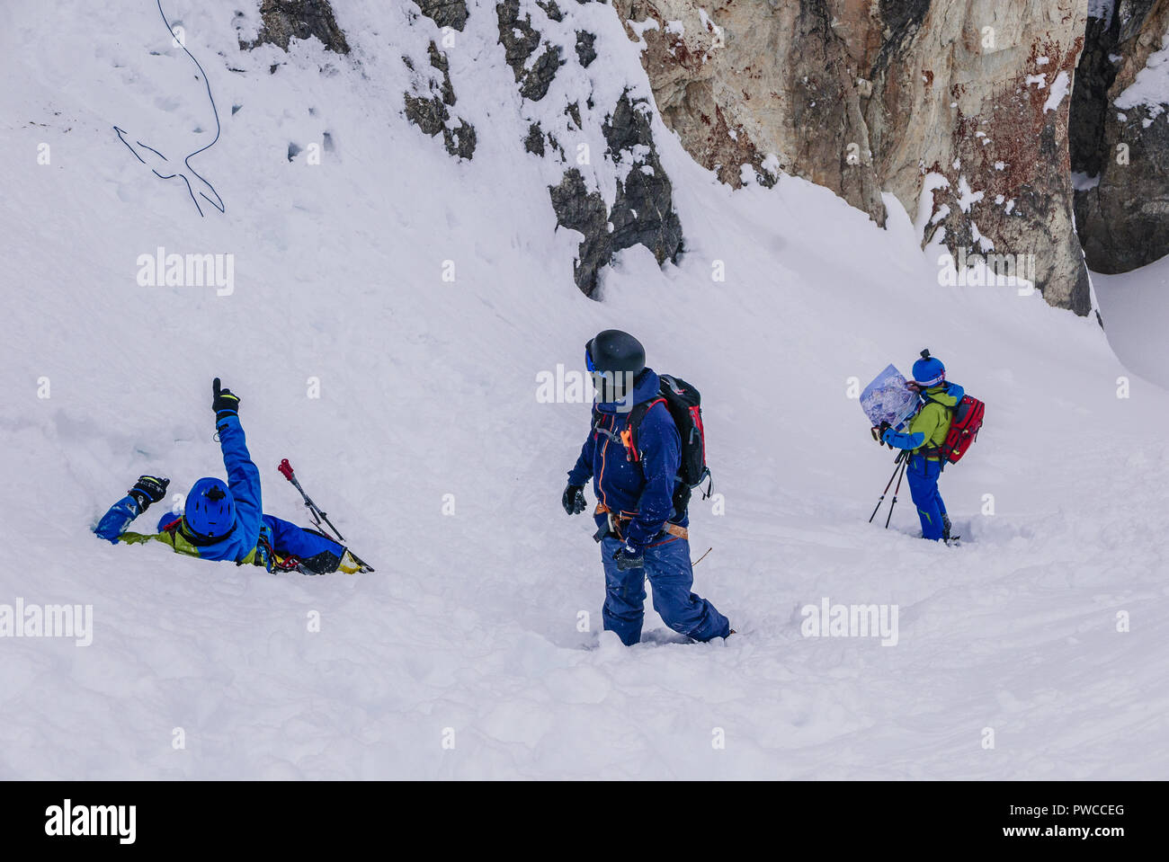 Practicing rock climbing extreme hi-res stock photography and images ...