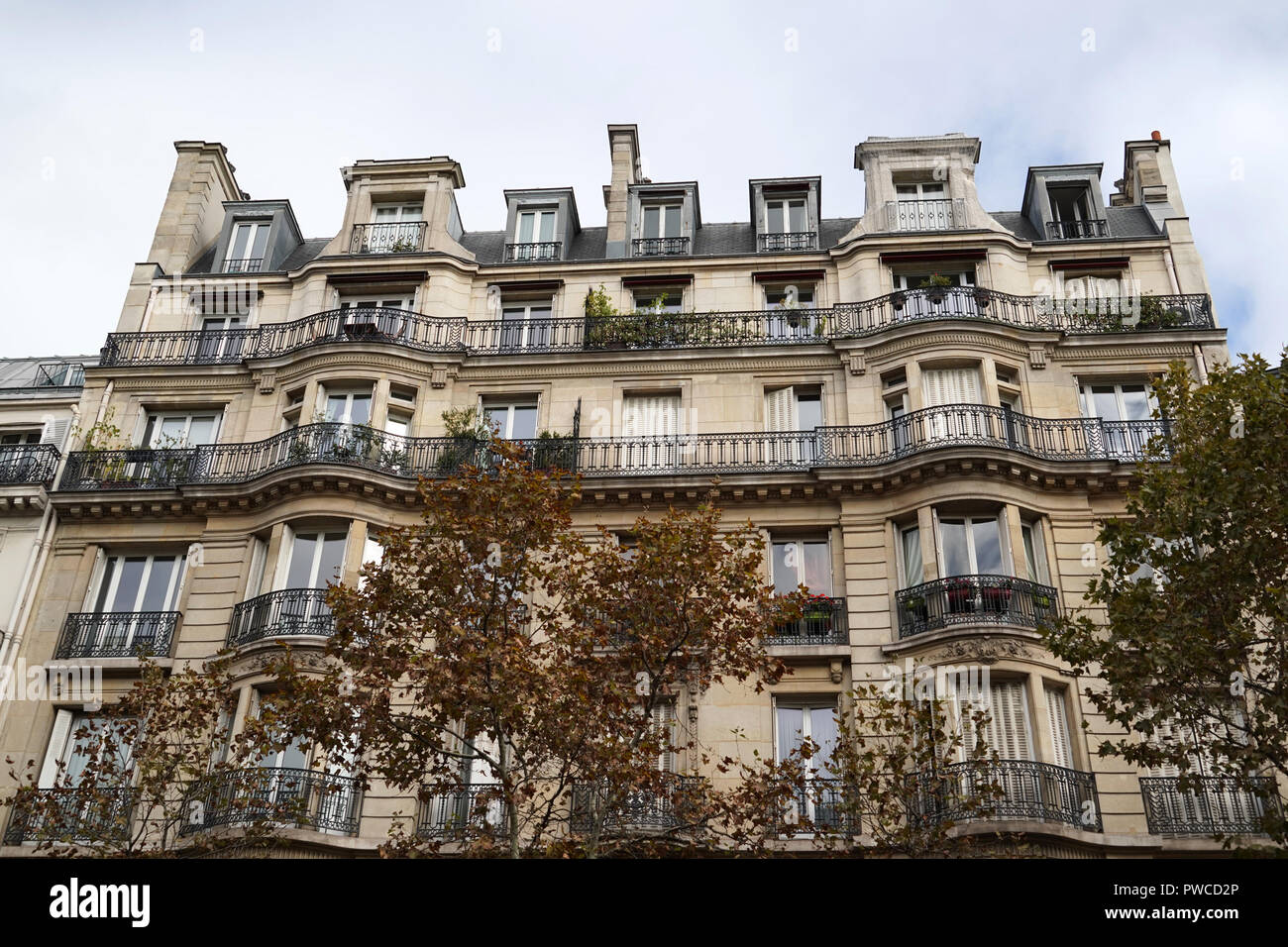paris roof chimney and cityview landscape Stock Photo - Alamy