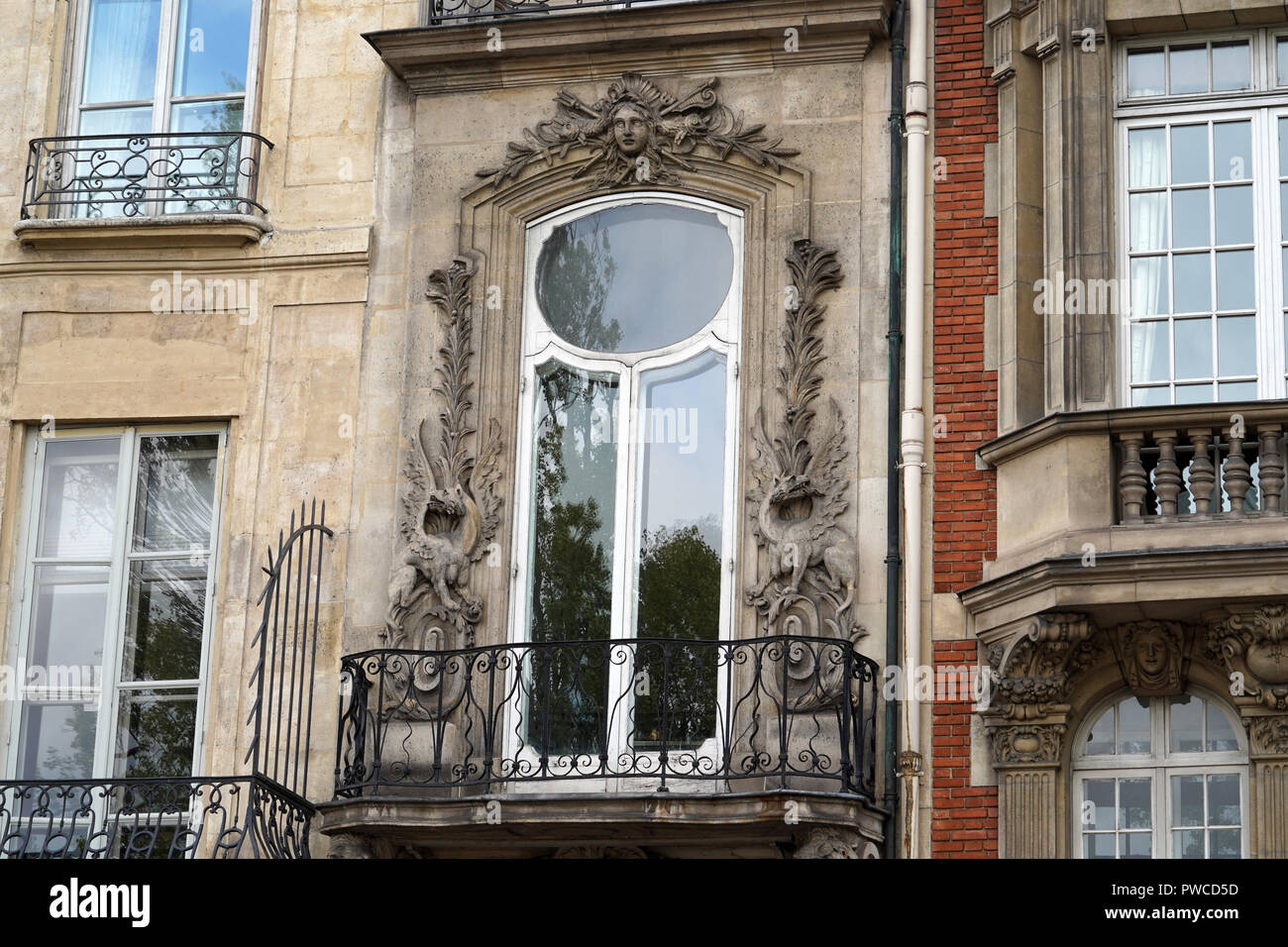 paris roof chimney and cityview landscape Stock Photo - Alamy
