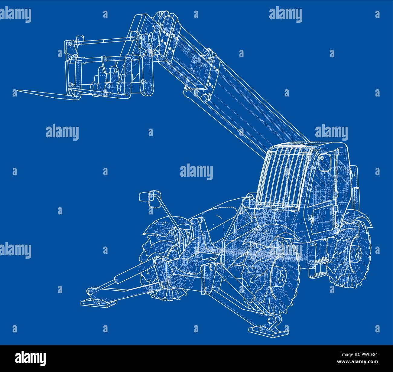 Forklift concept. Vector Stock Vector Image & Art - Alamy