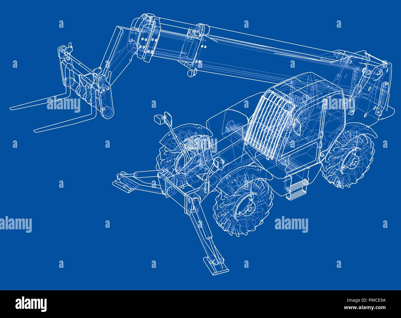 Forklift concept. Vector Stock Vector Image & Art - Alamy