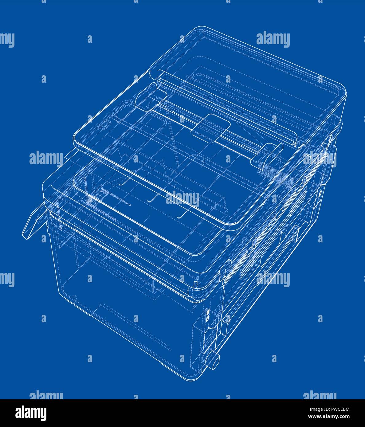 Printer concept. Vector Stock Vector Image & Art - Alamy