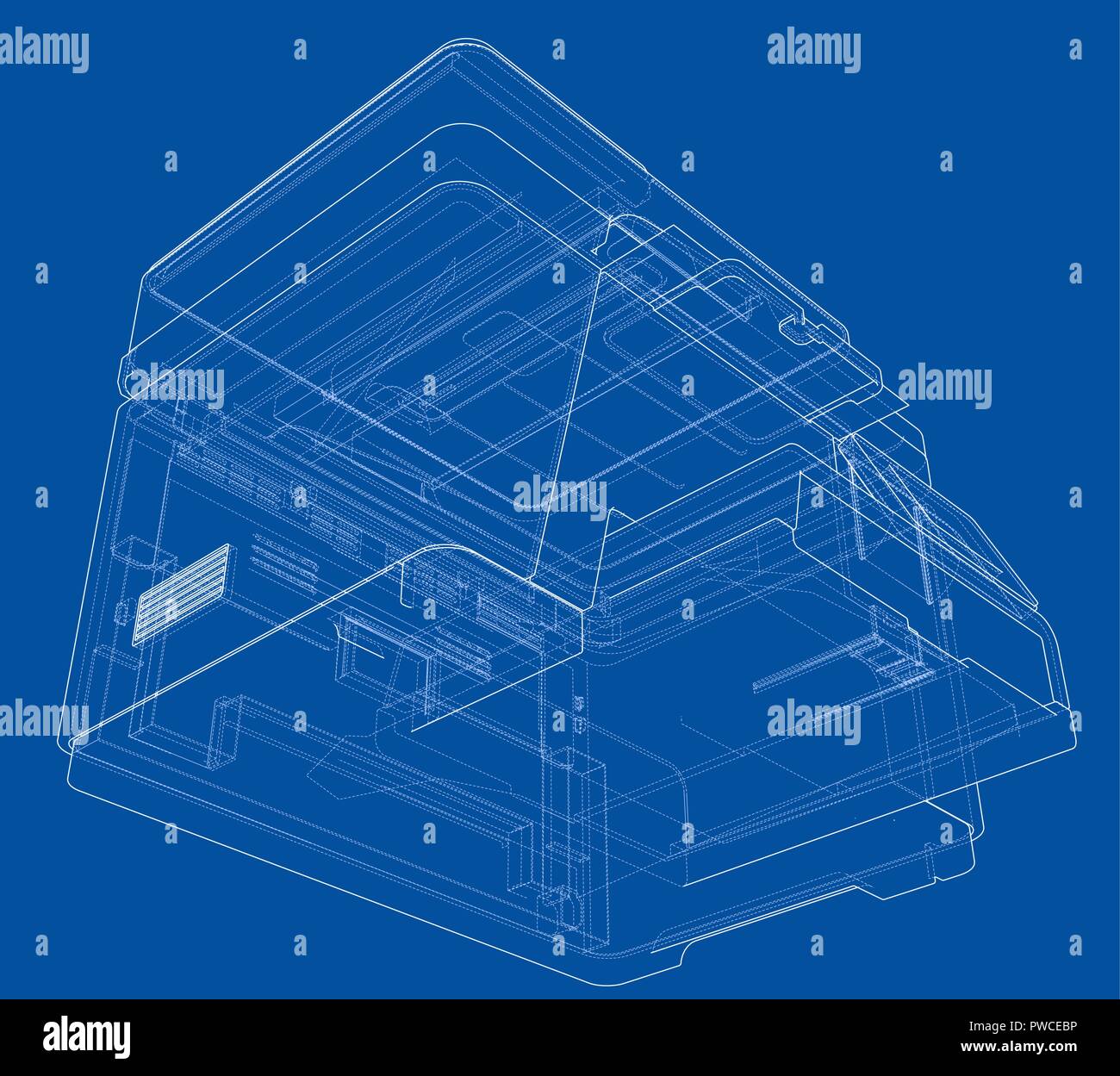 Printer concept. Vector Stock Vector Image & Art - Alamy