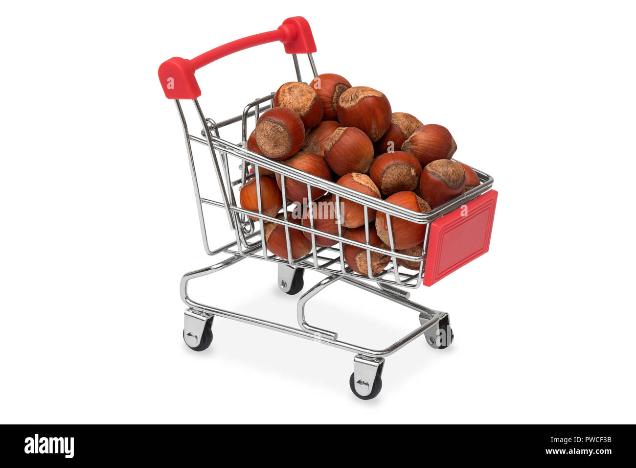 Nuts in a supermarket cart Stock Photo - Alamy