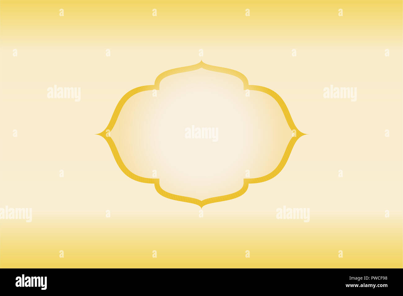 Frame gold golden bright yellow gradient background Stock Photo - Alamy