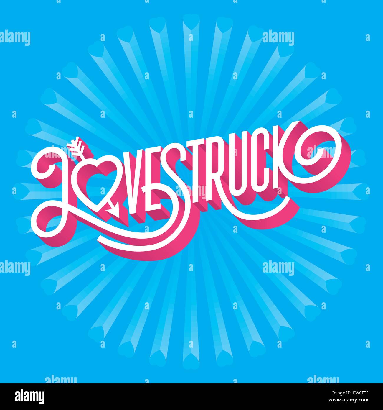 Struck by love Stock Vector Images - Alamy