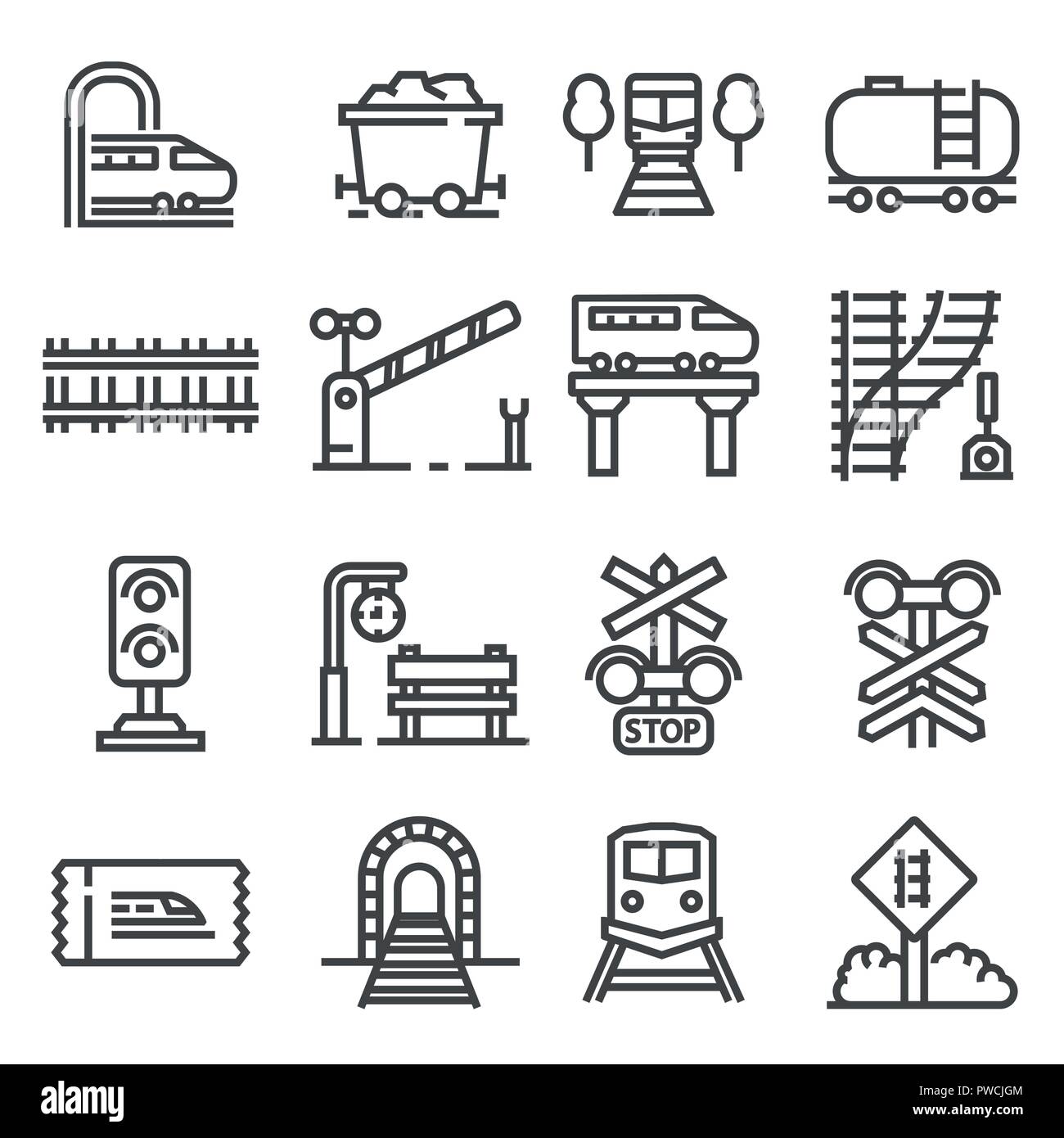 Intercity passenger trains Stock Vector Images - Alamy