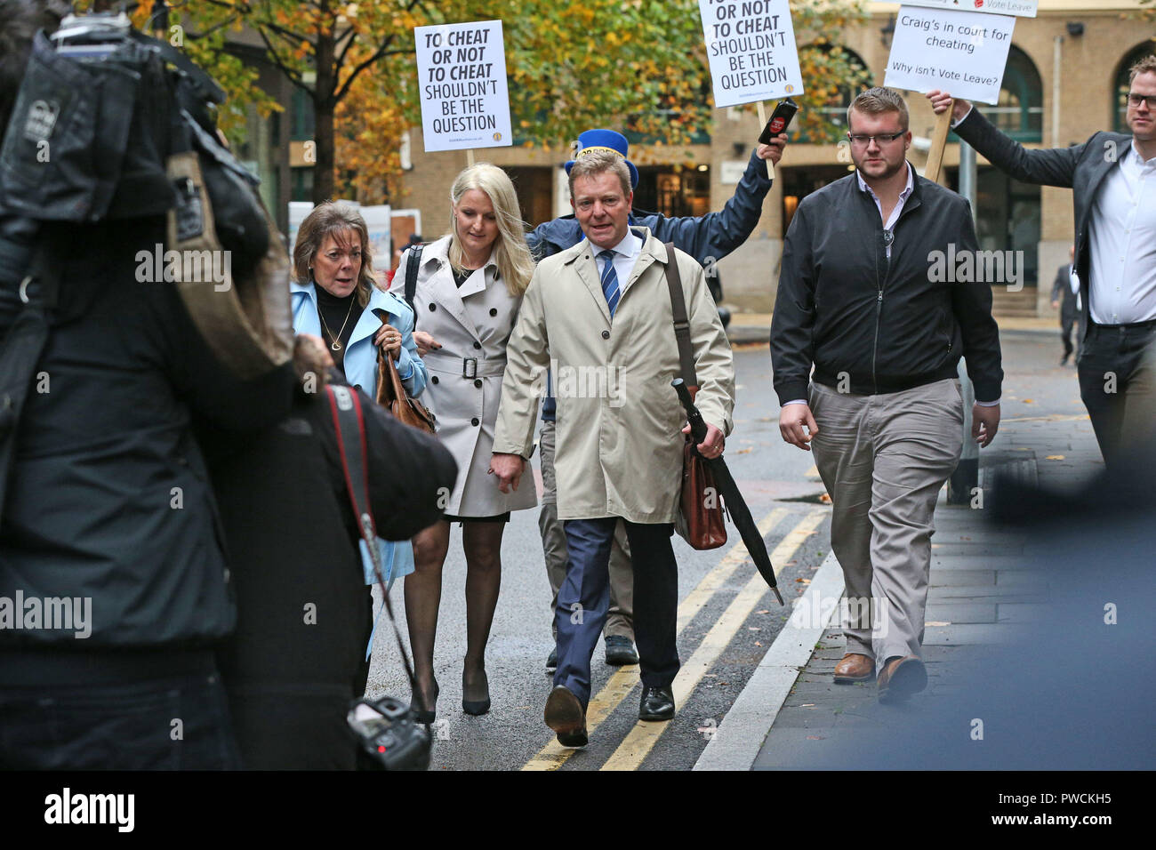 Conservative MP Craig Mackinlay (second right), with his wife Kati ...