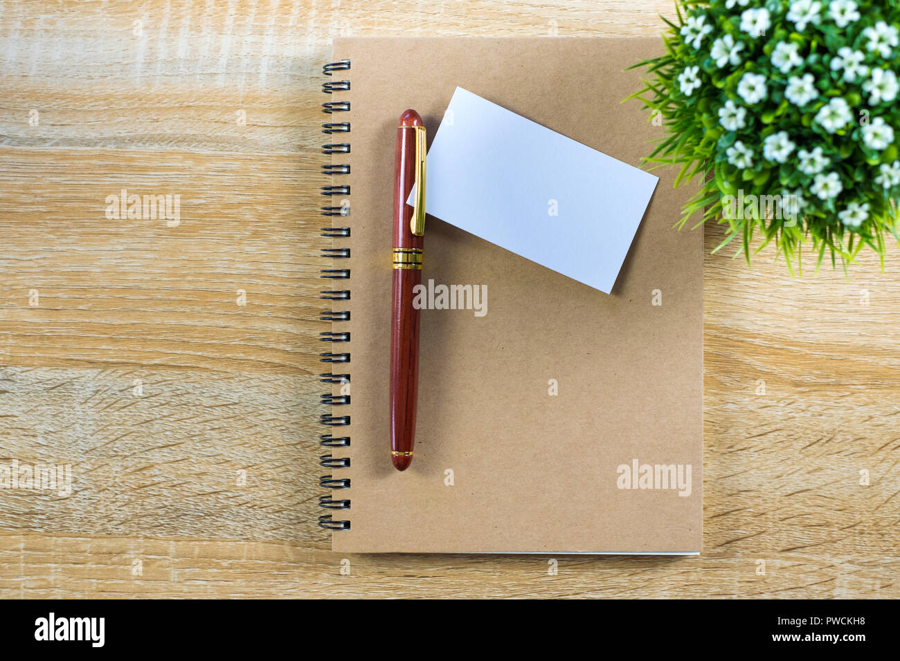 Blank business card or name card with space for add text name address ...