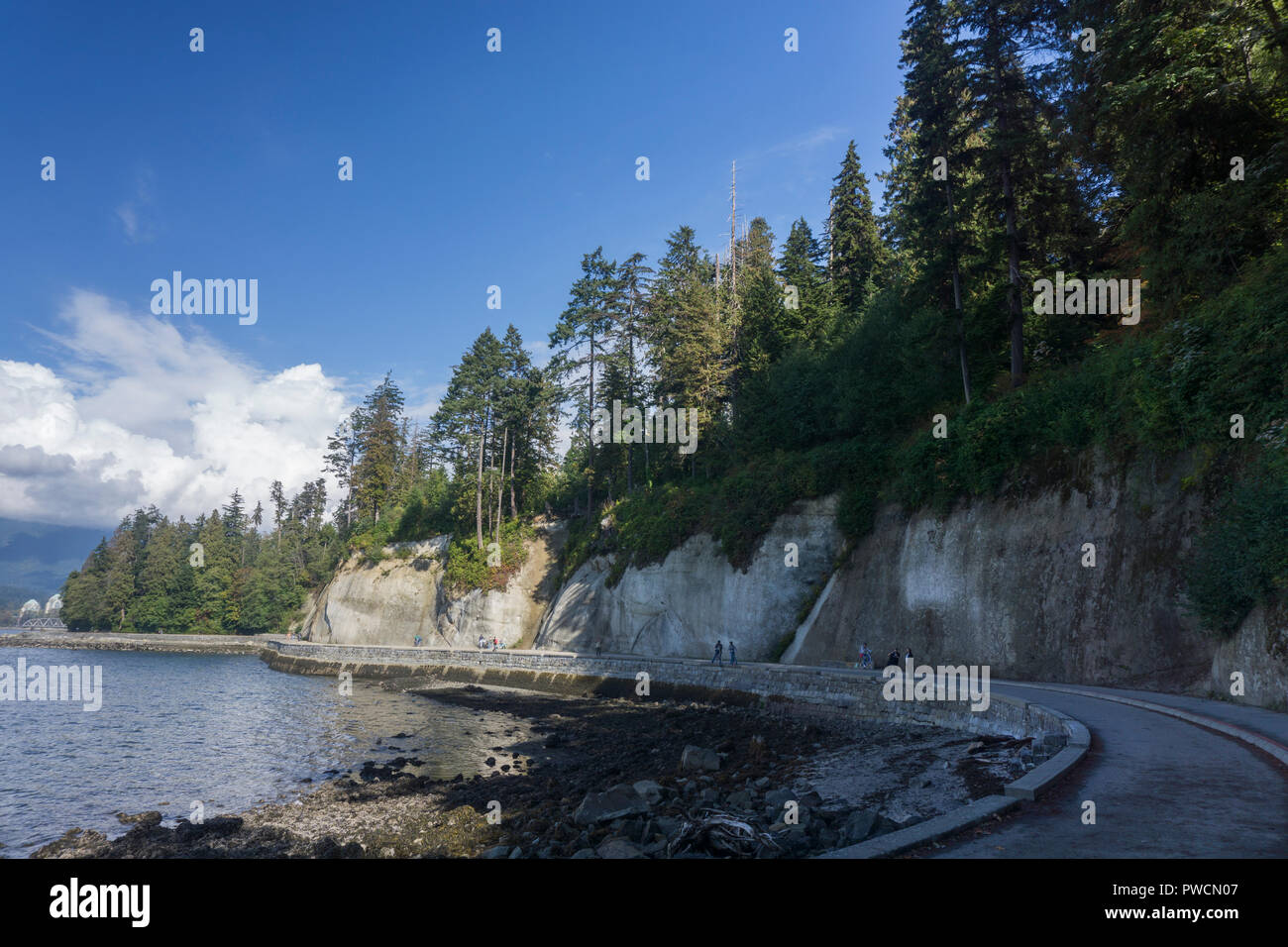 The seawall waterfront path in Stanley Park, Vancouver Stock Photo - Alamy