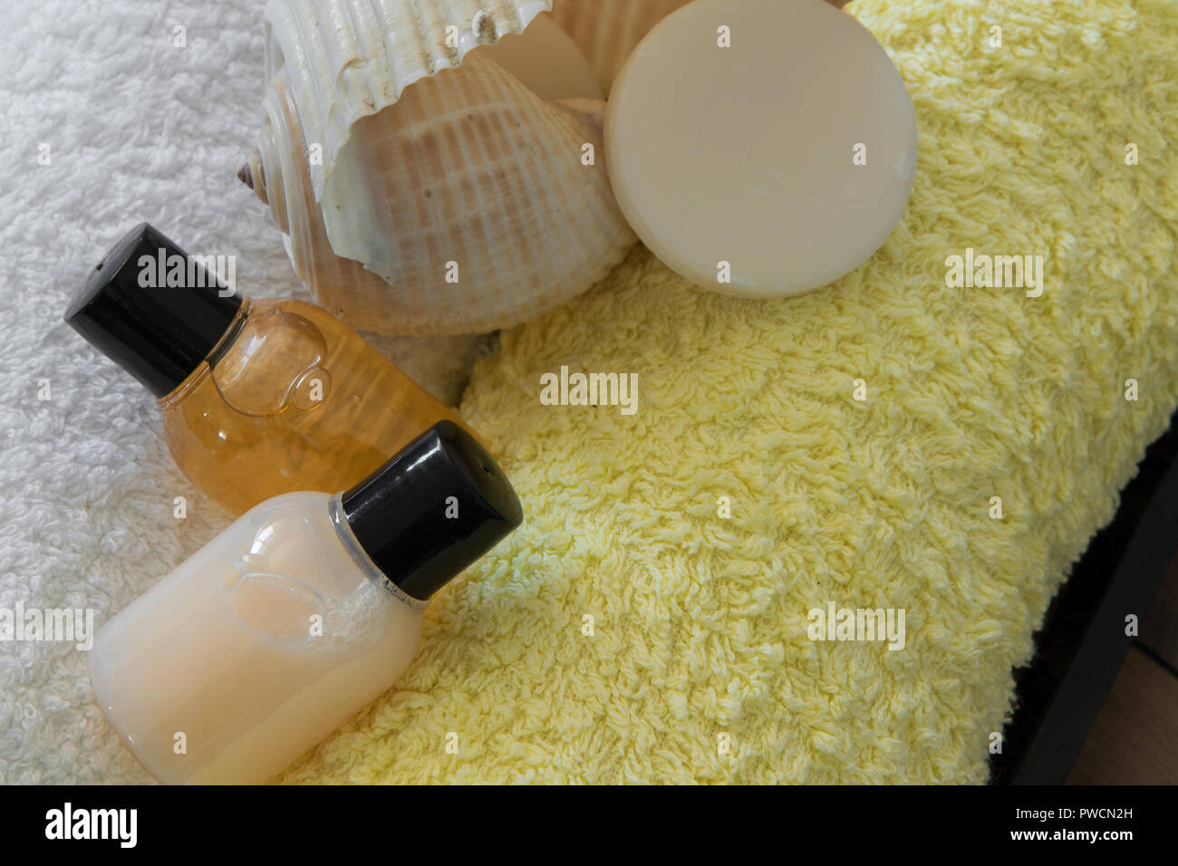 Spa wellness treatment products - body care and hygiene concept Stock ...