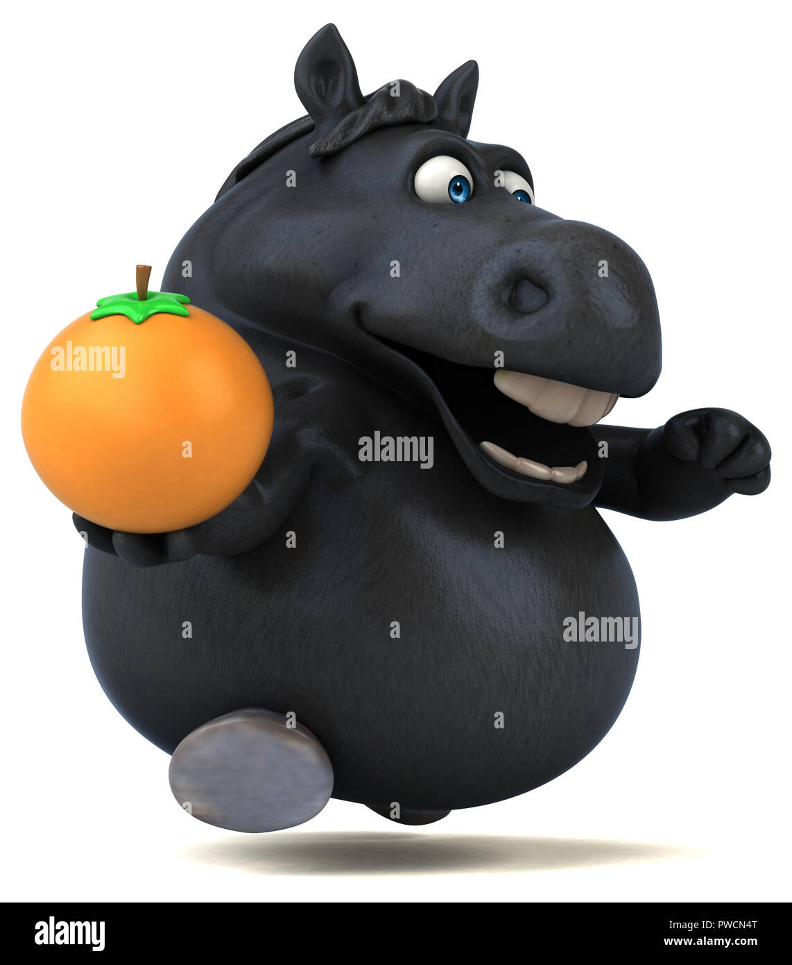 Fun horse - 3D Illustration Stock Photo - Alamy