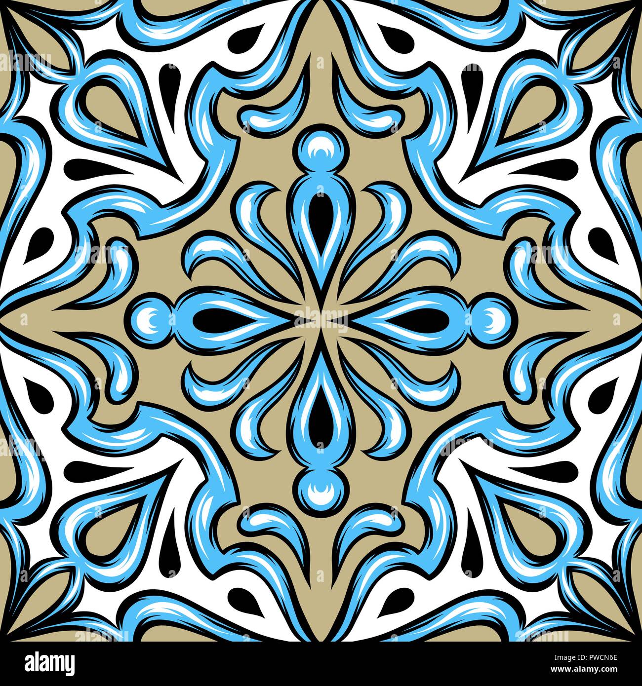 Azulejo ceramic Stock Vector Images - Alamy