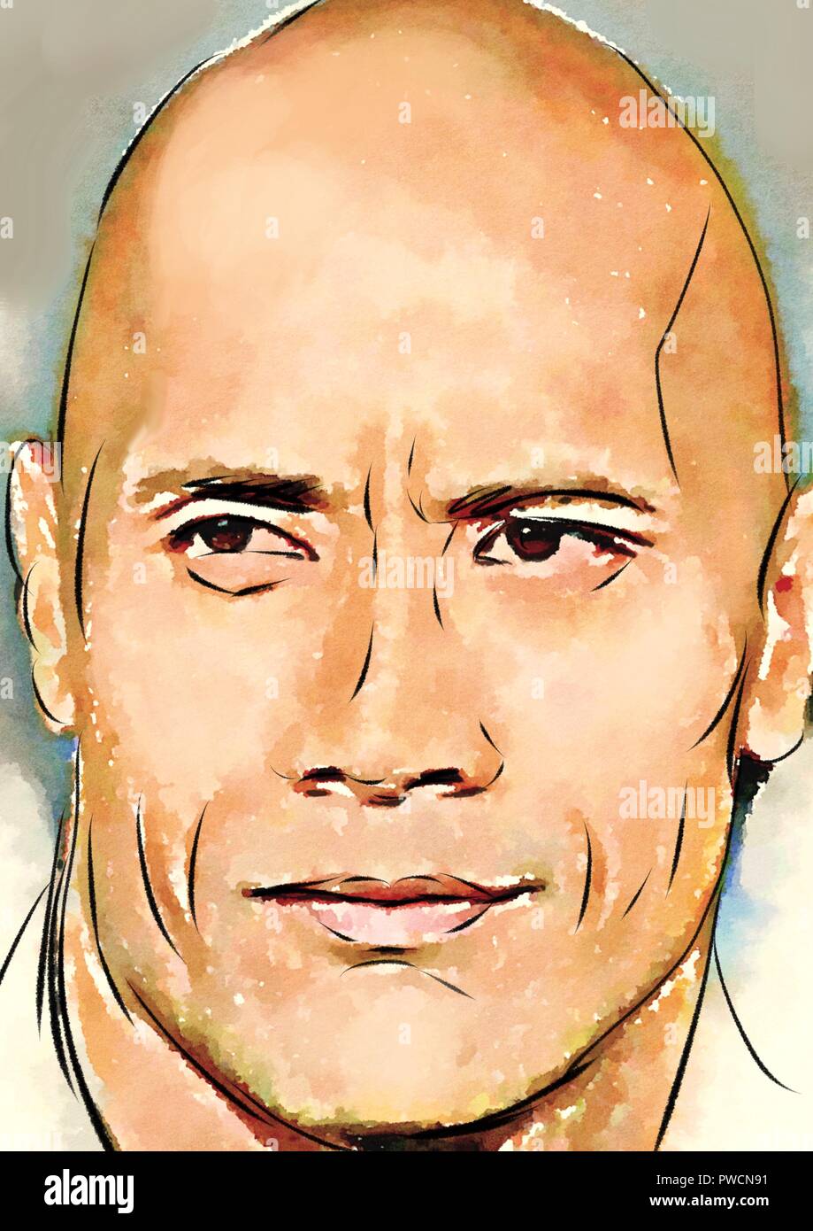 Dwayne Johnson Portrait High Resolution Stock Photography and Images ...