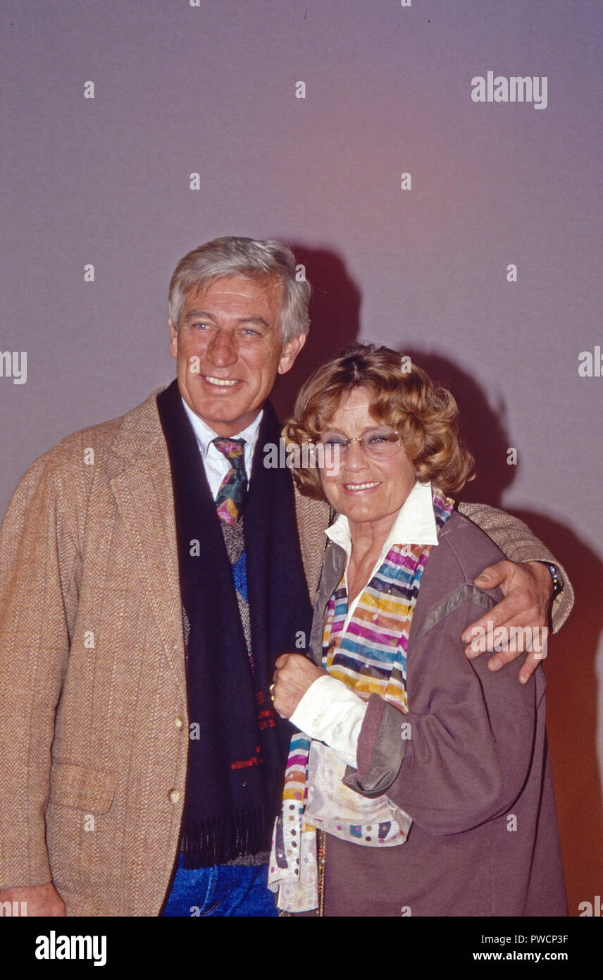 Die Schauspieler Siegfried Rauch und Maria Schell, Deutschland 1985 ...