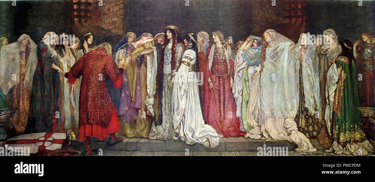 Abbey Edwin Austin - Castle of the Maidens 1 Stock Photo - Alamy