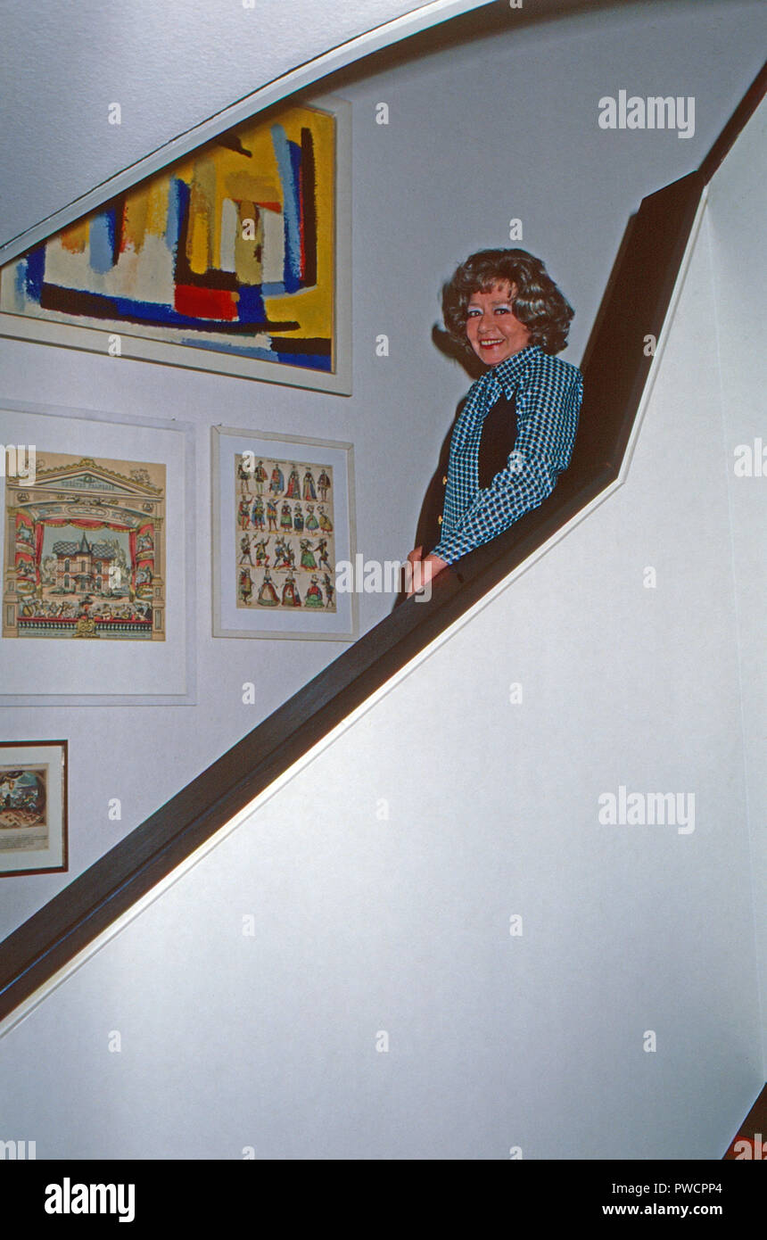 Lore Lorentz, deutsche Kabarettistin, in Düsseldorf, Deutschland 1978 ...