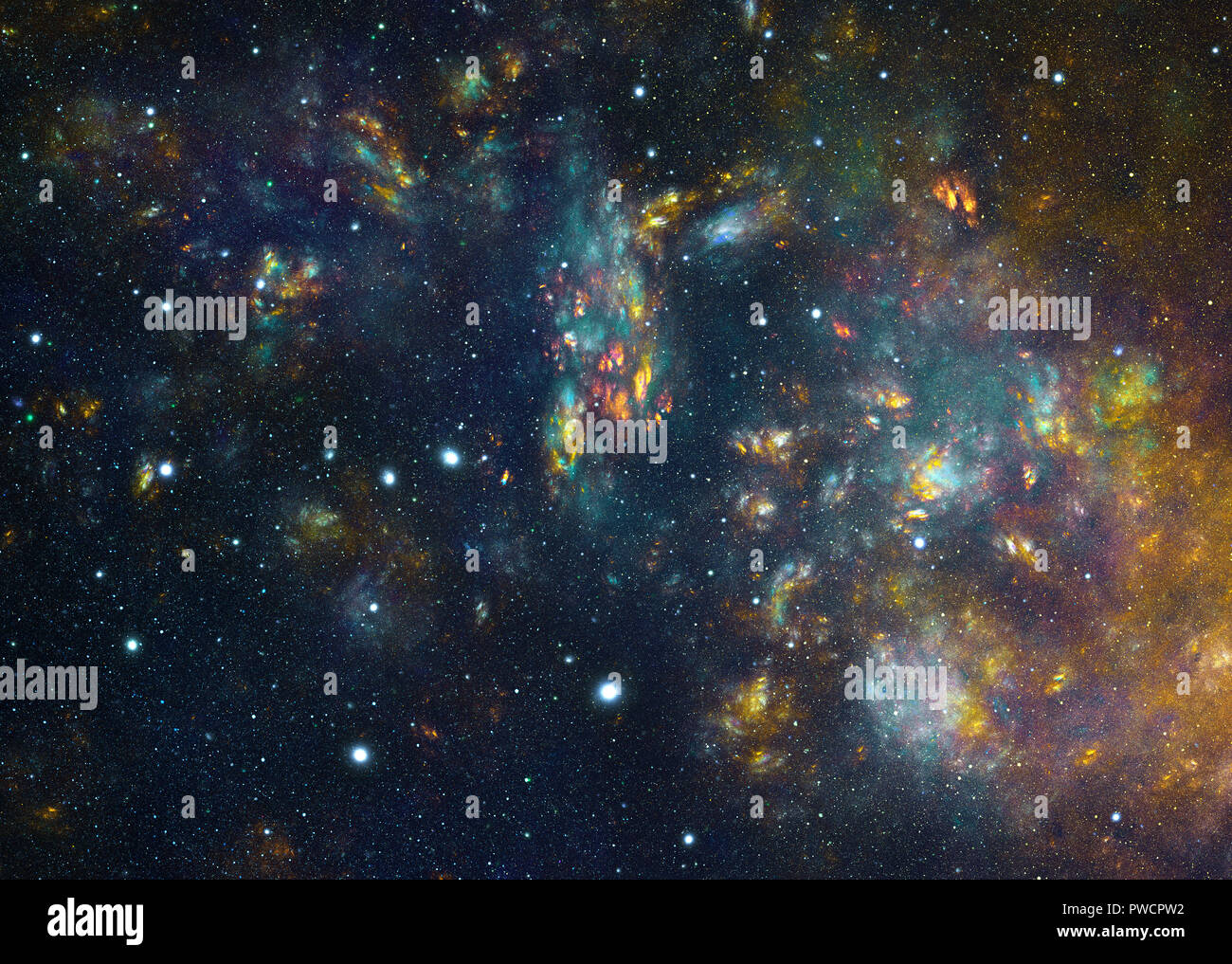 Glowing deep blue yellow plasma hi-res stock photography and images - Alamy