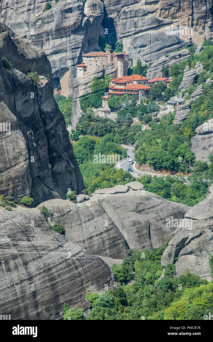 Meteora monasteries, Greece Stock Photo - Alamy