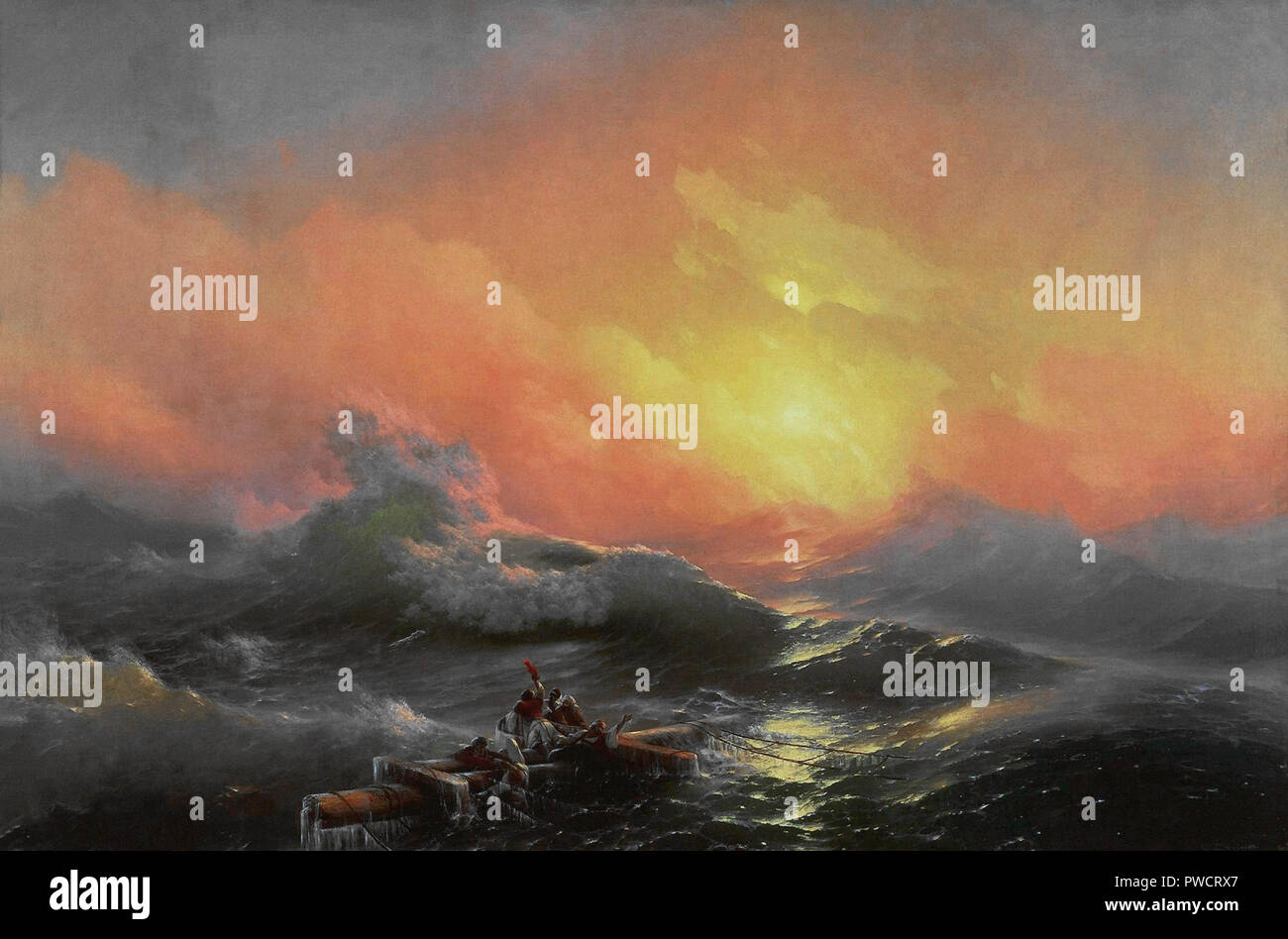 Aivazovsky Ivan Constantinovich - the Ninth Wave Stock Photo - Alamy