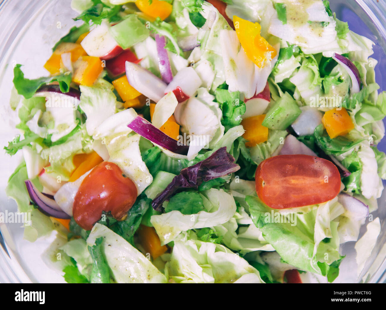 Fresh green Salad Stock Photo - Alamy