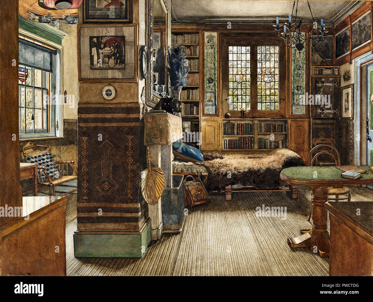 Alma-Tadema Anna - Sir Lawrence Alma-Tadema's Library in Townshend ...
